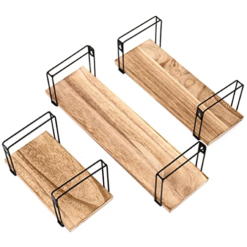 Floating Book Shelves for Wall Living Room Kitchen & Home | Sturdy Floating Bookshelf & Wall Decor for Home Kitchen & Bathroom | Easy to Install Shelves for Bedroom & Kitchen Shelves by Cotea
