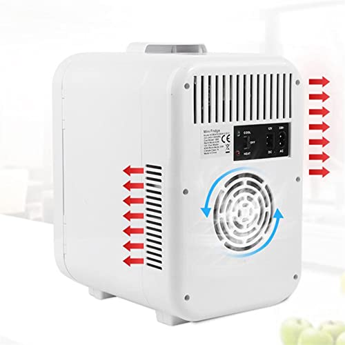 YAARN Small Fridge for Bedroom Portable Refrigerator 12V/220V Mini Mirror Fridge Auto Compressor Student Dormitory Home Use Camping Cooler Refrigerator