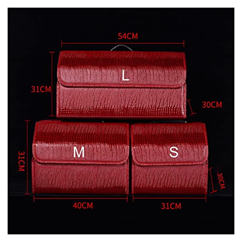 GAFENO Car Trunk Storage Box Luxury Folding Car Organizer Box Multifunction PU Leather Storage Bag Auto Accessories