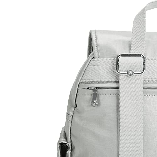 Kipling Women's City Pack Small Backpack, Lightweight Versatile Daypack, School Bag, Bright Metallic, One Size