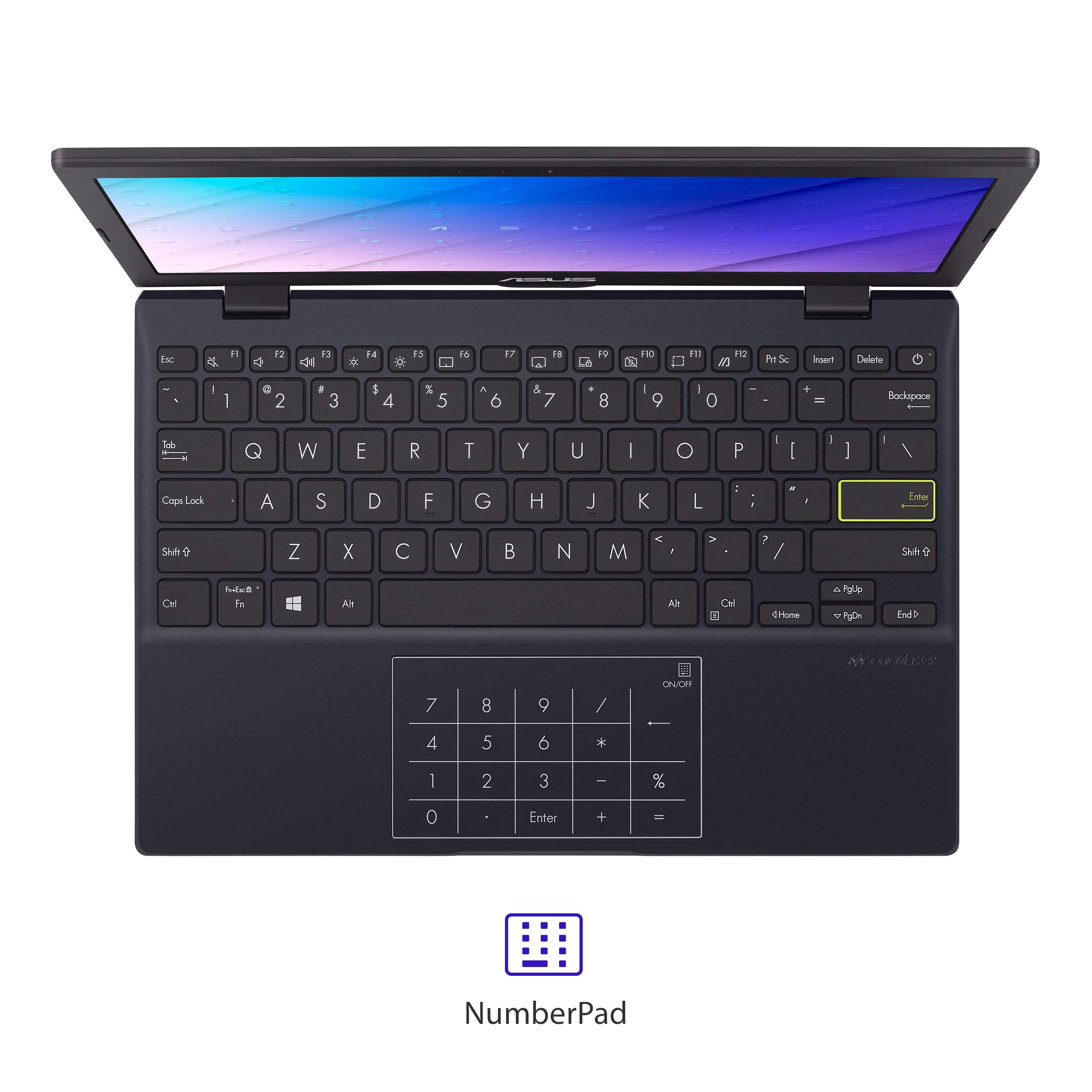 ASUS Laptop L210 11.6โ Ultra Thin, Intel Celeron N4020 Processor, 4GB RAM, 64GB eMMC Storage, Windows 10 Home in S Mode with One Year of Office 365 Personal, L210MA-DB02,Star Black