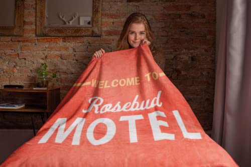 CultureFly Schitt's Creek Rosebud Motel Plush Fleece Throw Blanket