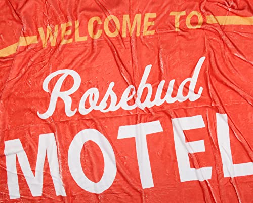 CultureFly Schitt's Creek Rosebud Motel Plush Fleece Throw Blanket