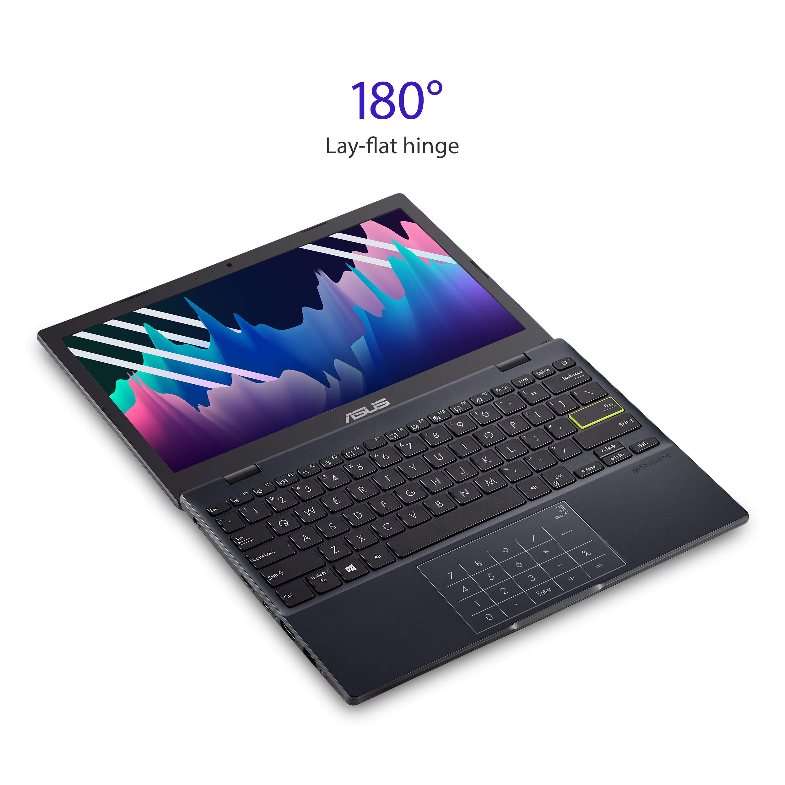 ASUS Laptop L210 11.6โ Ultra Thin, Intel Celeron N4020 Processor, 4GB RAM, 64GB eMMC Storage, Windows 10 Home in S Mode with One Year of Office 365 Personal, L210MA-DB02,Star Black