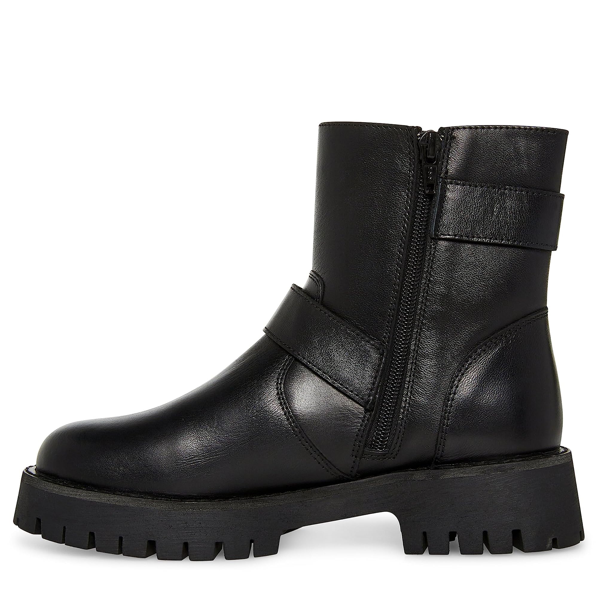 Steve Madden Legitt Black Leather 8.5 M
