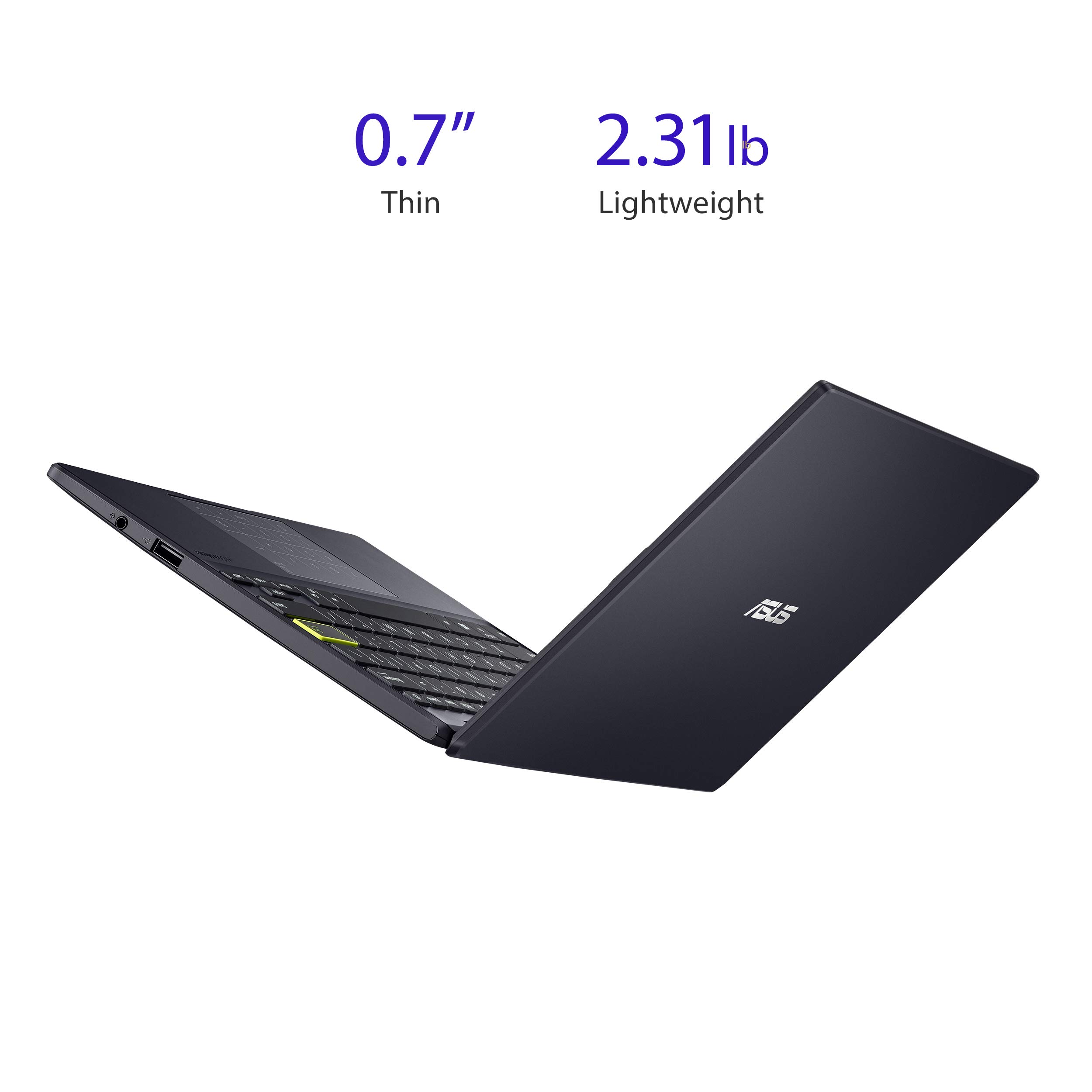 ASUS Laptop L210 11.6โ Ultra Thin, Intel Celeron N4020 Processor, 4GB RAM, 64GB eMMC Storage, Windows 10 Home in S Mode with One Year of Office 365 Personal, L210MA-DB02,Star Black