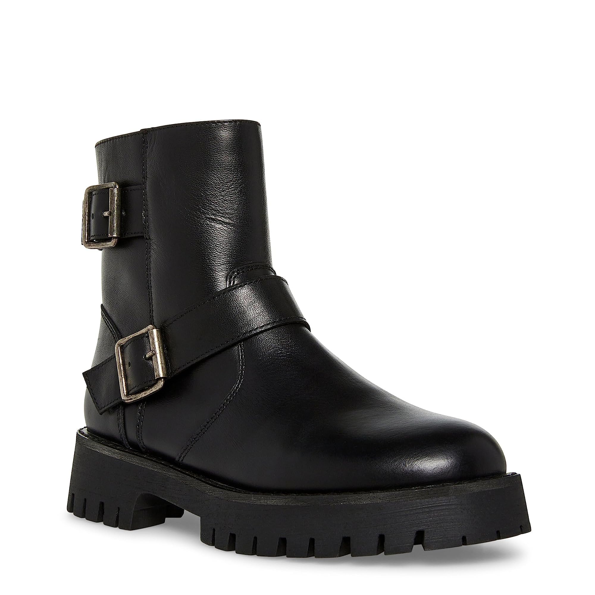 Steve Madden Legitt Black Leather 8.5 M