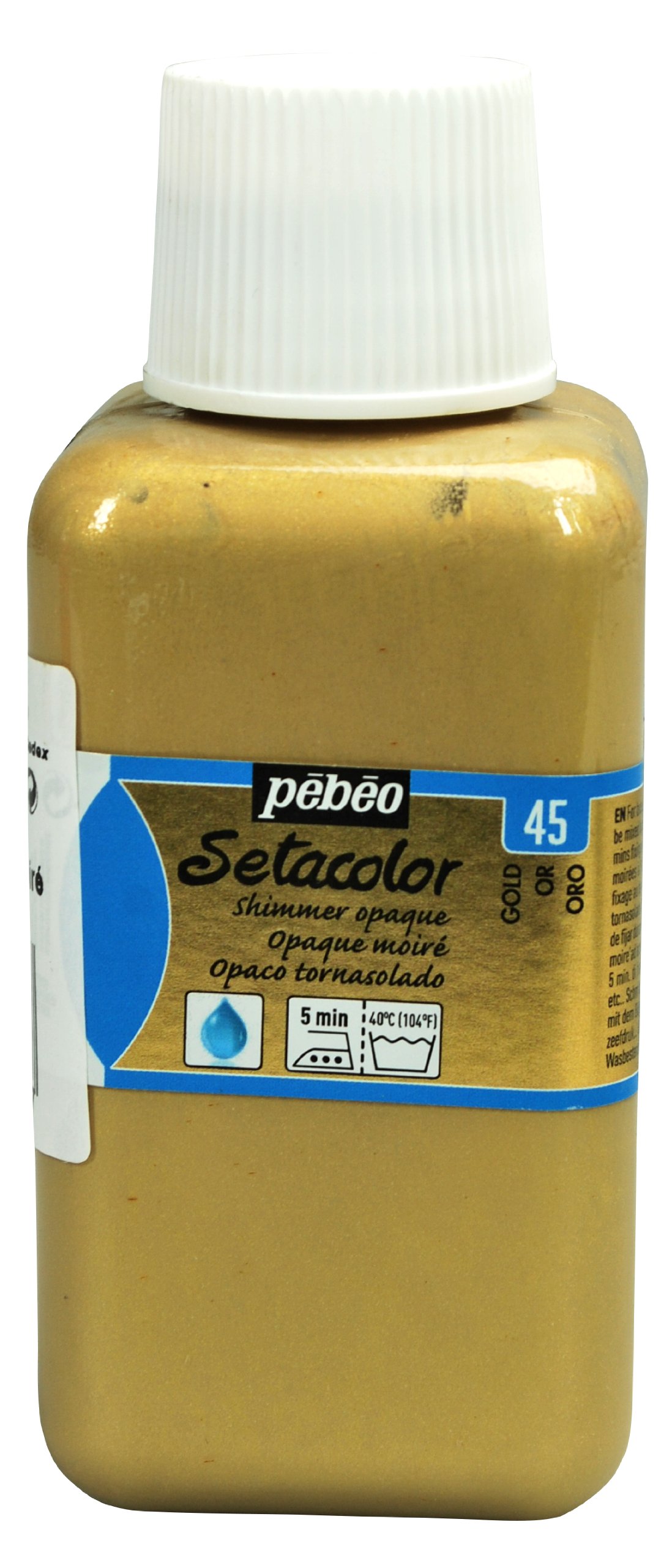 PEBEO Fabric Paint, 8 Fl Oz (Pack of 1), Shimmer Gold
