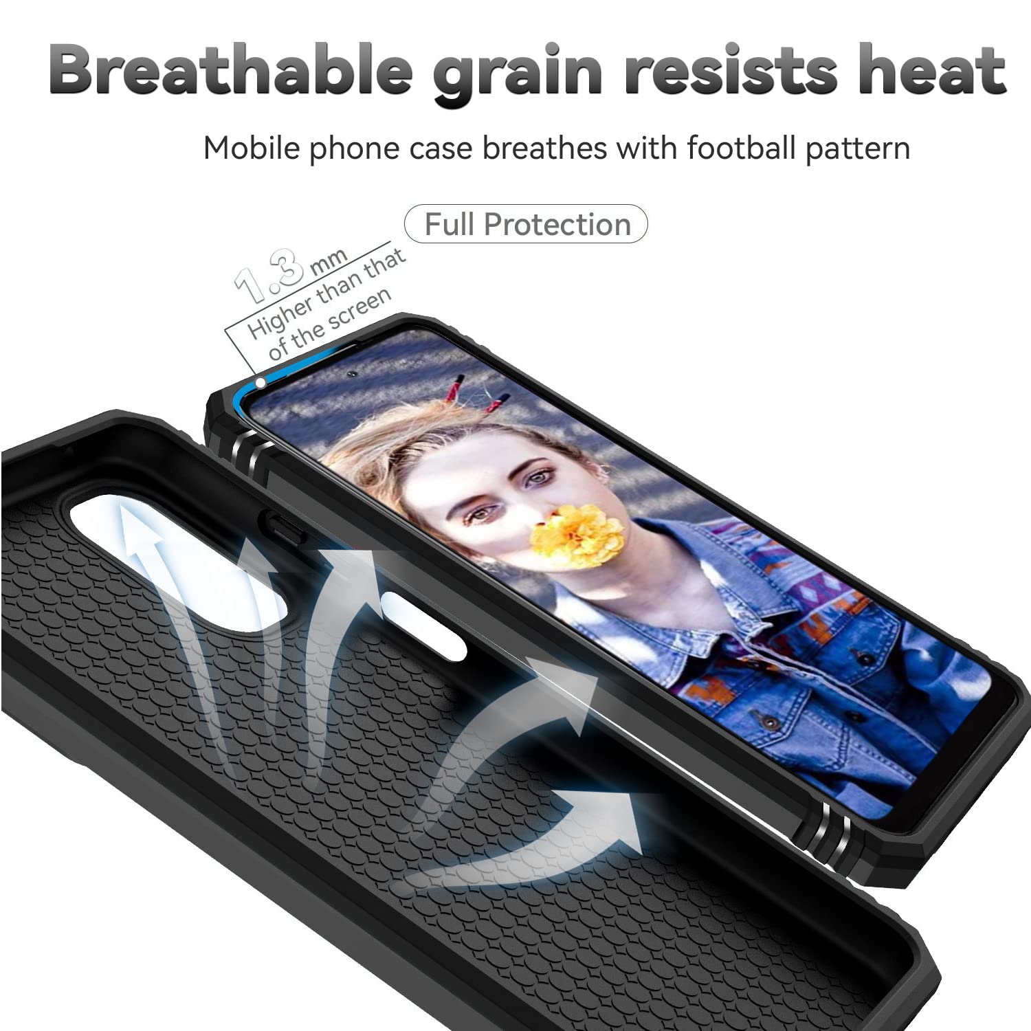 Compatible with Motorola Moto G 5G 2022 Phone Case,[2 Pack] HD Screen Protector.Military Grade Heavy Duty Shockproof Cover Case,Built Camera Protection Cover & Kickstand,for Moto G 5G 2022 Case Black