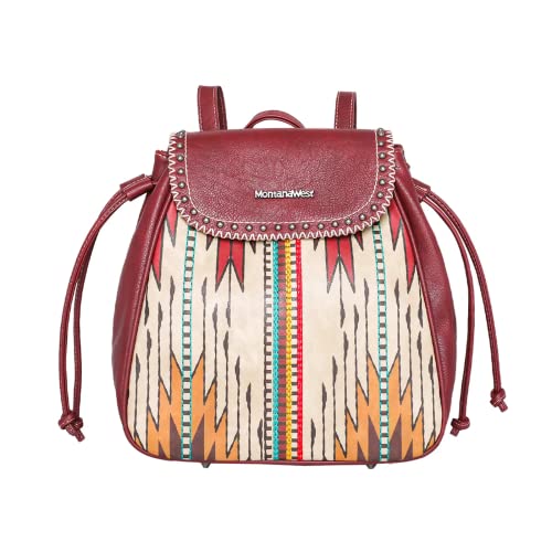 Montana West Aztec Collection Backpack Purse for Women Western Casual Travel Bag Large School Shoulder Bags MW1031G-9110BDY