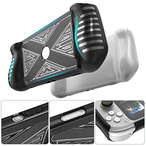 Keruixin Soft TPU Carrying Case Replacement Back Cover for Logitech G Cloud Gaming Handheld (Black)