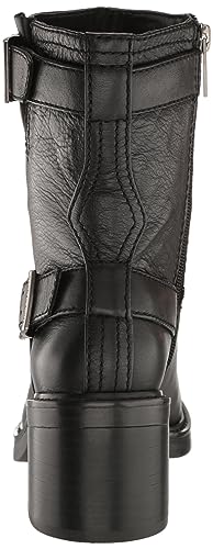 Vince Camuto Women's Vergila Block Heel Bootie Ankle Boot, Black Leather, 9