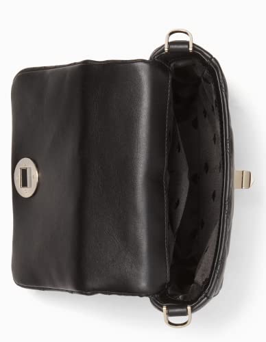 Kate Spade New York Natalia Quilted Leather Square Crossbody (Black)