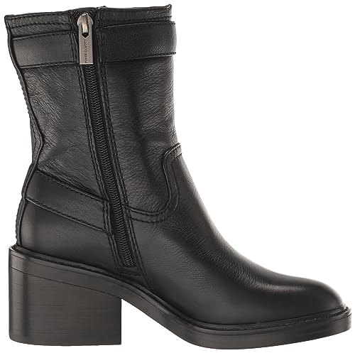 Vince Camuto Women's Vergila Block Heel Bootie Ankle Boot, Black Leather, 9
