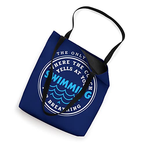Swim Coach Swimmer / Swimming Team / Competition Breathing Tote Bag