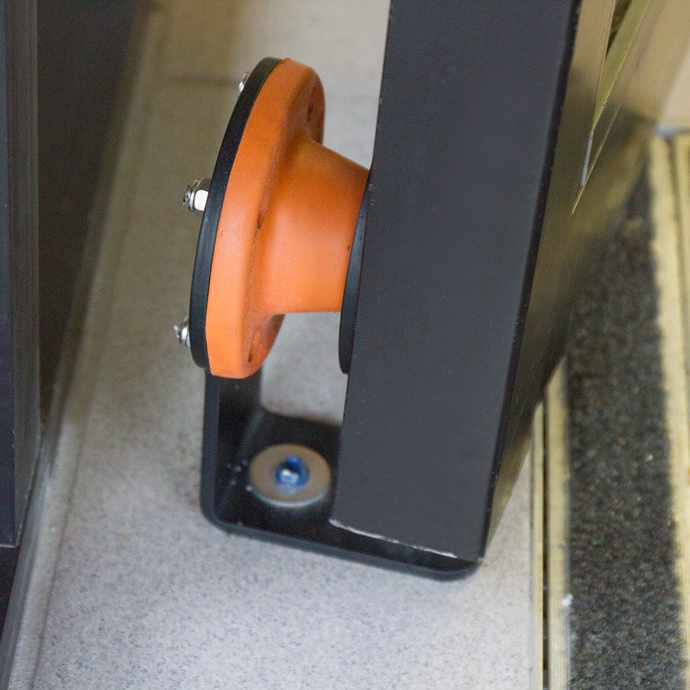 MAG-Mate D3X1BKT Magnetic Door Holder/Stop with Bracket 27 lb. Hold, 2.75" Height, 3.5" Width, 3.5" Length, Black