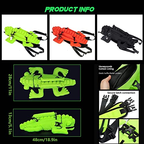 Waterproof 3D Lizard Backpac Sling Bag Crossbody Backpack for Men Women,Lizard Adjustable Harness and Sling Bag, Detachable Sling Backpack Hiking Daypack, Multipurpose Cross Body Chest Bag ( Color : B