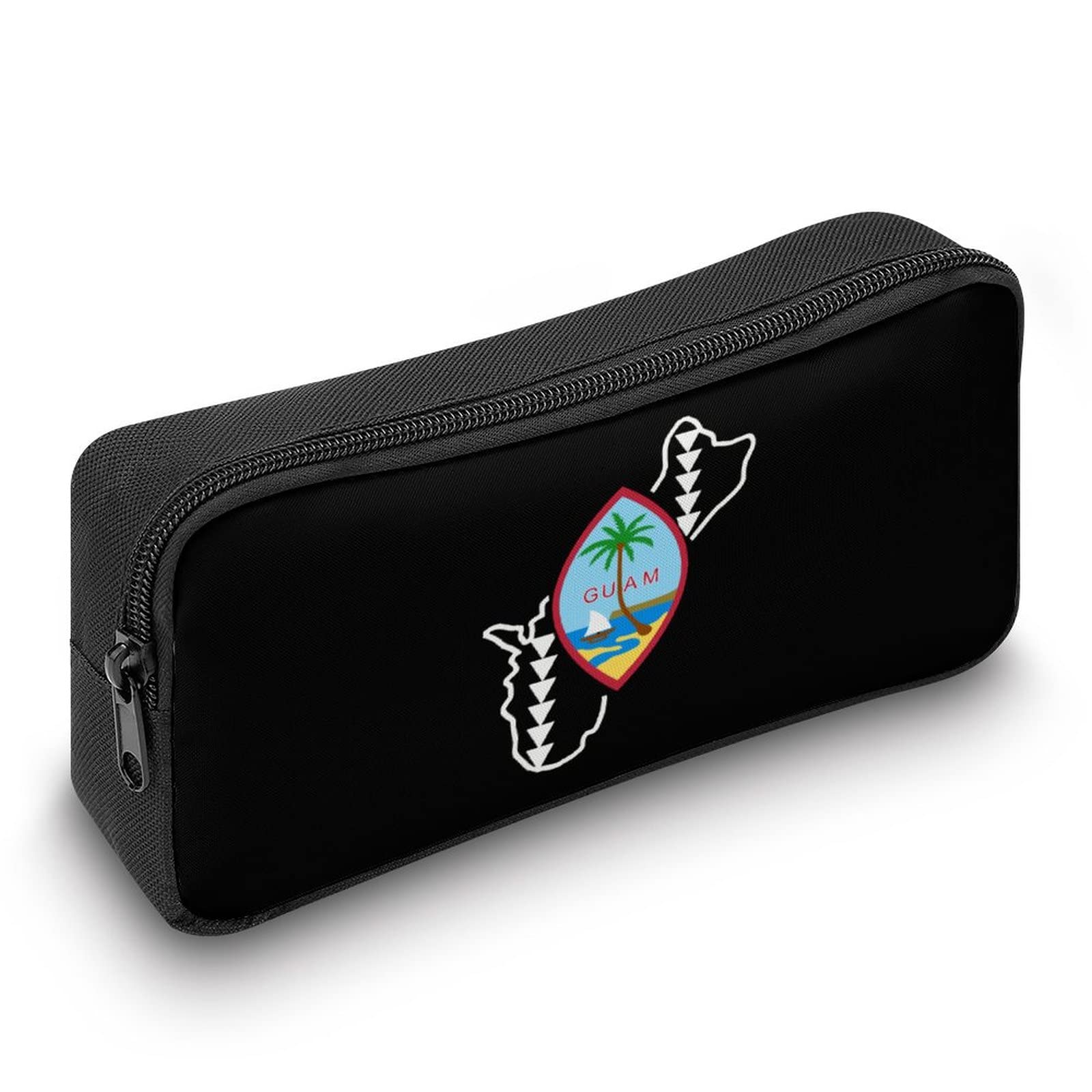 Guam Flag Seal Pencil Case Pencil Pouch Coin Pouch Cosmetic Bag Office Stationery Organizer