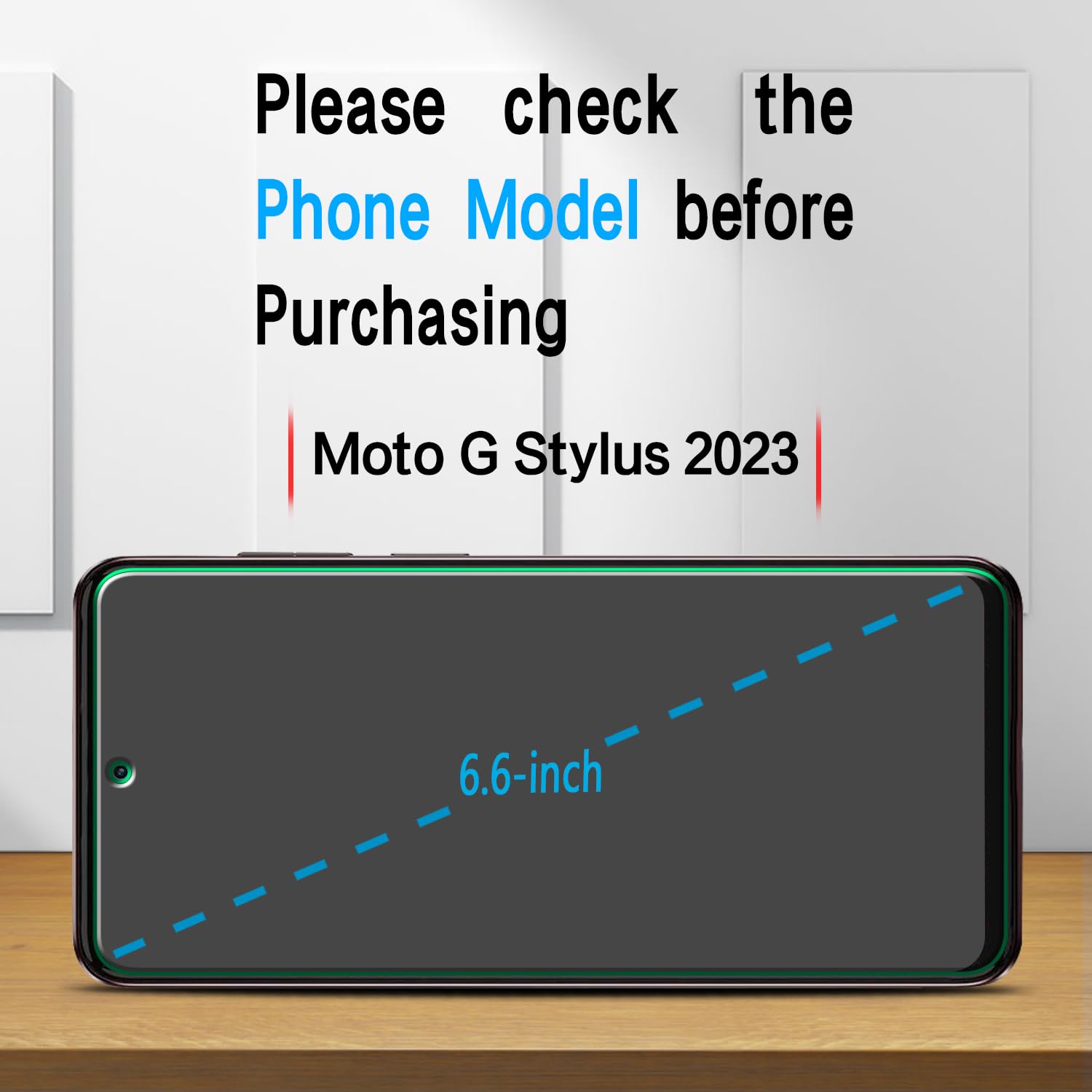 Slanku (3 Pack) for Motorola Moto G Stylus 5G (2023) Tempered Glass Screen Protector, Anti Scratch, Bubble Free, Easy To Install