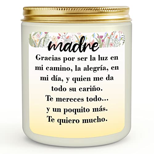 Regalos para MamĆ”,Spanish Mom Scented Candles,Regalos De CumpleaƱos para MamĆ” De Hija Hijo, Regalos De Navidad para MamĆ”, Regalos De Acción De Gracias para MamĆ”, Regalos para El DĆa De La Madre