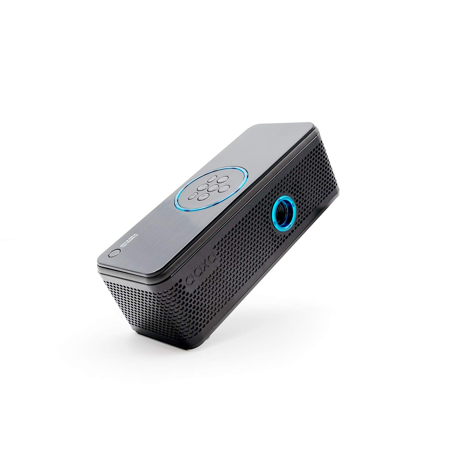 AAXA BP1 Speaker Projector β Bluetooth 5.0, Battery Power Bank, Up to 6 Hour Projection or 24 Hours Playtime, USB C Mirroring, Onboard Media Player, HDMI, DLP Portable Mini LED Projector (Renewed)