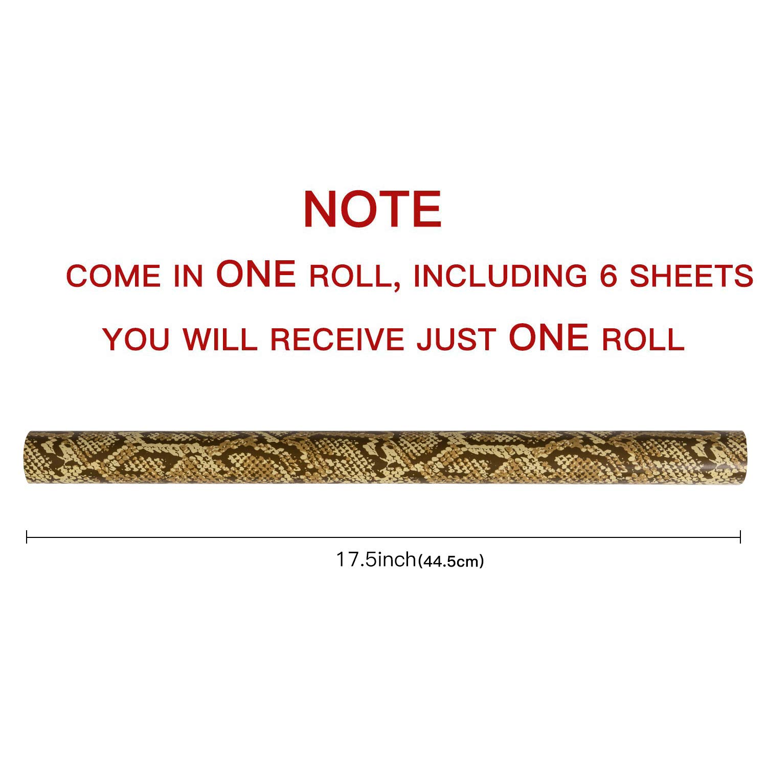 WRAPAHOLIC Wrapping Paper Sheet - Animal Prints for Birthday, Holiday, Party, Baby Shower - 1 Roll Contains 6 Sheets - 17.5 inch X 39.3 inch Per Sheet