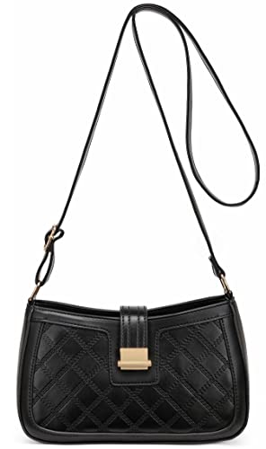 Women Crossbody Purses Wallet Shoulder Bags Hobo Bags Grid Pattern Adjustable Strap