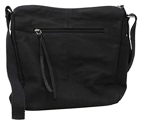 Harley-Davidson Women's Uno Stars Distressed Cotton Denim Hobo Purse - Black
