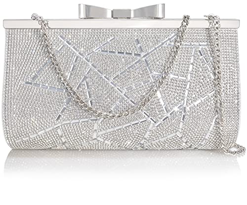 Sumnn Evening Clutch Bag Cocktail Prom Sparkly Rhinestone Crystal Bride and Bridesmaid Wedding Party Formal Purses for Women