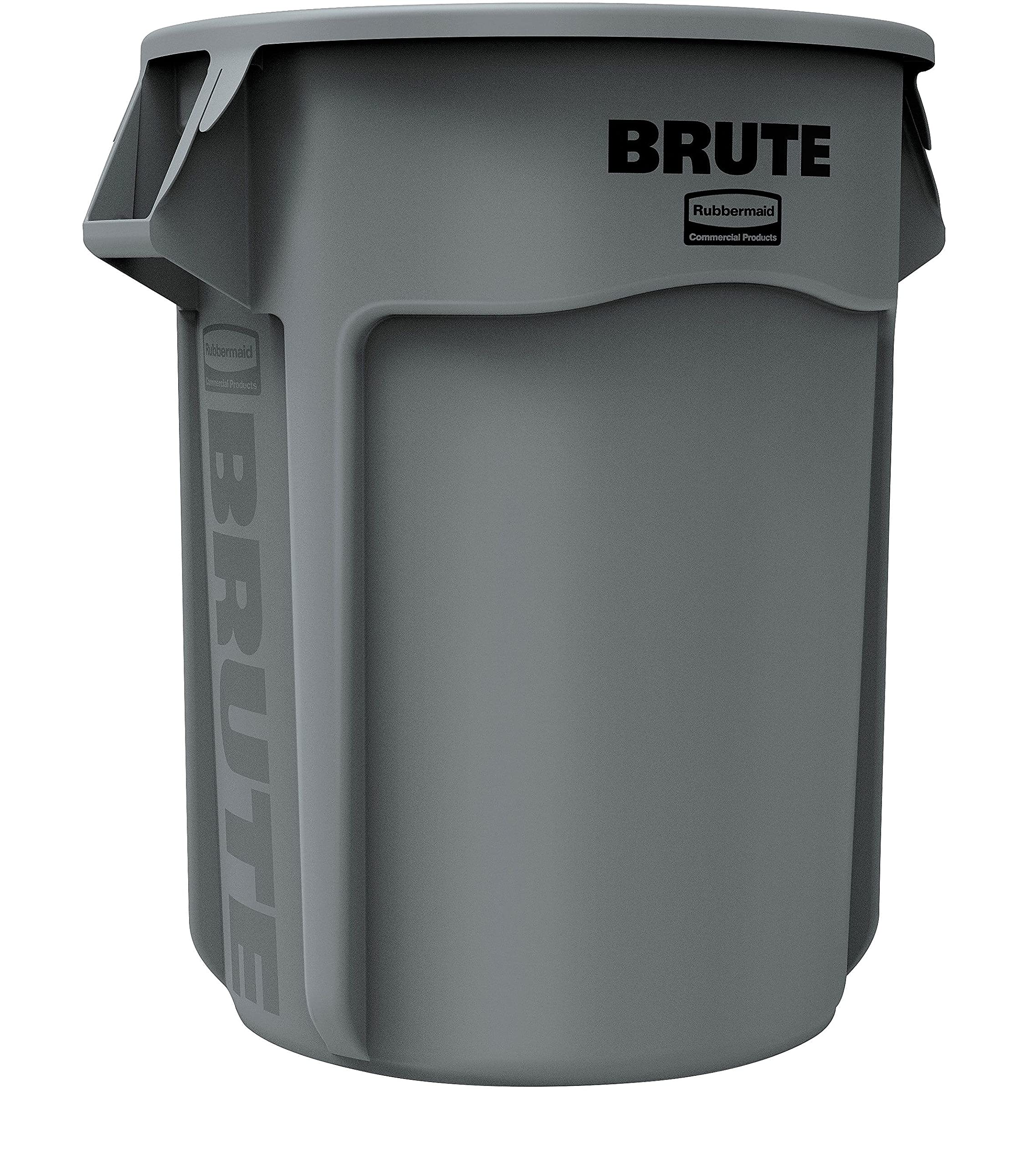 Rubbermaid Commercial 265500Gy Round Brute Container Plastic 55 Gal Gray