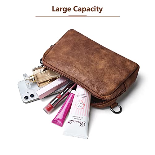 YIQUN Backpack Purse for Women, Leather Purse Backpack Shoulder Bag Designer women backpack Travel Backpack with Belt Bag