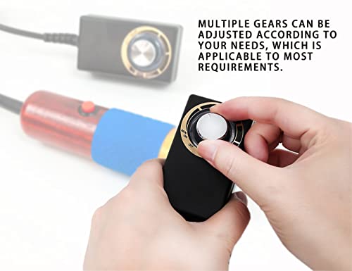Carpet Trimmer with Shearing Guide, Electric Speed Adjustable Rug Tufting Carver Clippers, Electric Rug Shears Carpet Carving Tool for Handmade Rug Clean and Tufted Rug(with Stand Base and 2 Blades)