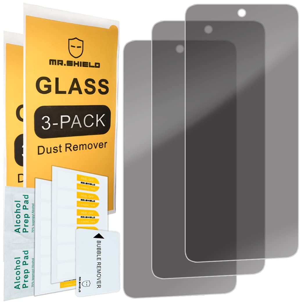 Mr.Shield [3-Pack] Privacy Screen Protector For Motorola Moto G 5G (2023) [Tempered Glass] [Anti Spy] Screen Protector