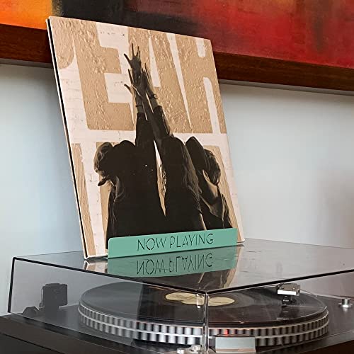 MODBOXUSA Modern Steel Vinyl Record LP Album Wall Now Playing Shelf in Retro Colors (Satin Light Green)