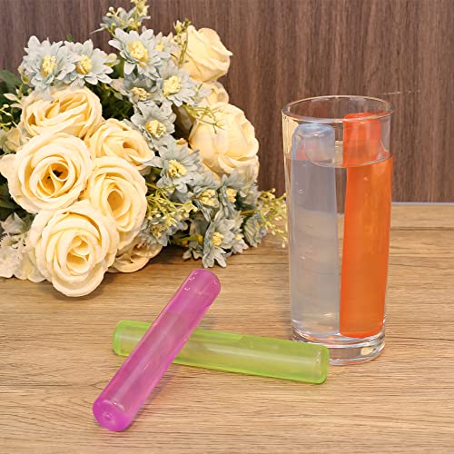 SHENGQIPC Water Bottle Ice Stick, Reusable Ice Sticks for Water Bottles, Ice Pack for Bottles, Pack of 8, Colorful