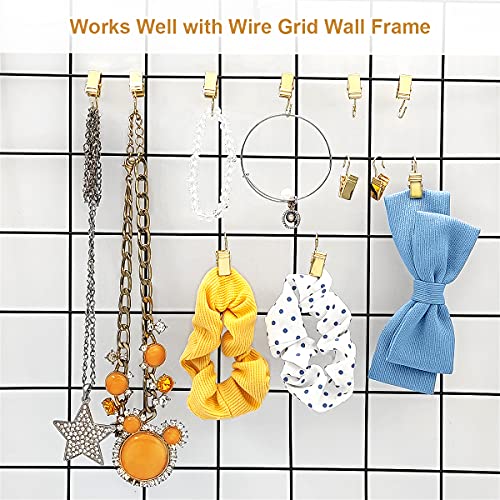 Coideal Small Curtain Clips Gold - 100 Pack Stainless Steel Curtain Hooks for Hanging Party String Lights Indoor, Art Crafts, Christmas Wedding Decoration (Light Gold)