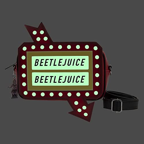 Beetlejuice Glow Graveyard Sign Crossbody Bag