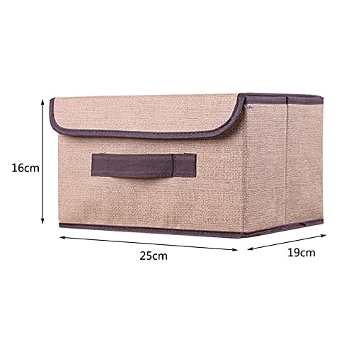 PINGPING Box Sundries Foldable Clothing Box with Lid Storage Portable Box Foldable Storage Storage Housekeeping & Organizers Tote Bins for Storage with Lid