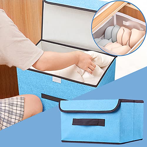 PINGPING Box Sundries Foldable Clothing Box with Lid Storage Portable Box Foldable Storage Storage Housekeeping & Organizers Tote Bins for Storage with Lid