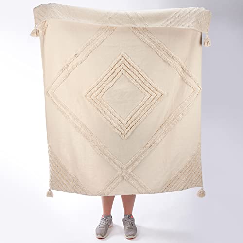 Primitives by Kathy Tufted Diamonds Decorative Throw Blanket