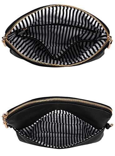 YIKOEE Envelope Clutch Purses for Women Wristlet Evening Clucth with Chain