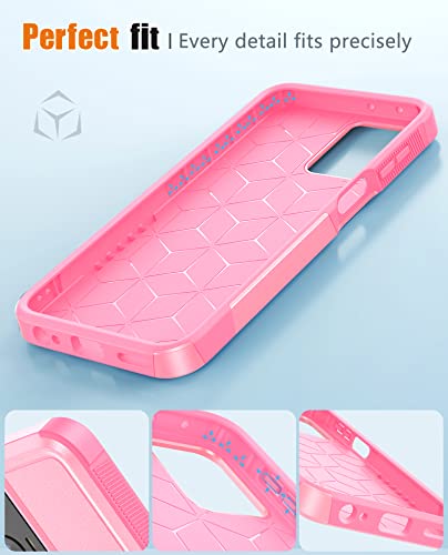 JXVM for Moto G-Power/G-5G 2023 Case: Dual Layer Heavy Duty Tough Rugged Lightweight Slim Shockproof Protective Phone Case | Durable Phone Cover for Motorola G Power & G 5G 6.5inch 2023 (Girly Pink)
