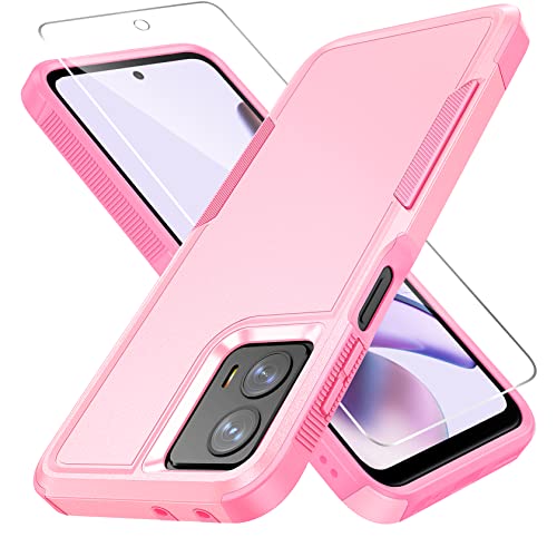 JXVM for Moto G-Power/G-5G 2023 Case: Dual Layer Heavy Duty Tough Rugged Lightweight Slim Shockproof Protective Phone Case | Durable Phone Cover for Motorola G Power & G 5G 6.5inch 2023 (Girly Pink)