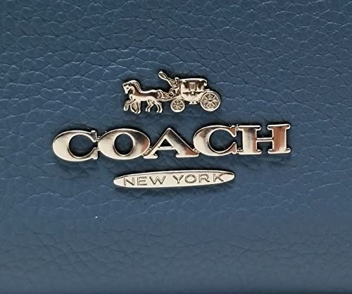 COACH Women's Ellie File Bag (Pebbled Leather - Indigo Multi)