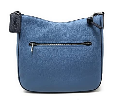 COACH Women's Ellie File Bag (Pebbled Leather - Indigo Multi)