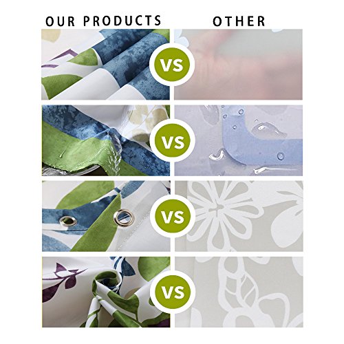 Blooming Cherry Tree Shower Curtains for Bathroom Decoartion, Waterproof Cloth Shower Curtains Durable Bath Curtain for Showers Bathtubs Pink Floral Rustic Burlap Backdrop 36x72 IN Hooks Included