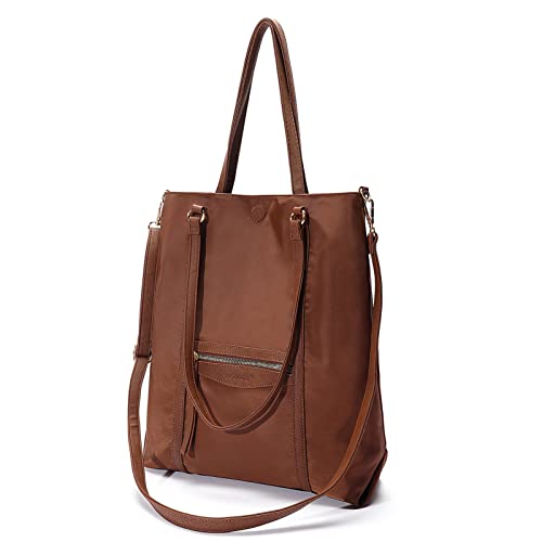 Tote Bag for Women-Reversible Woman Purses and Handbags Top Handle Satchel Purse Large Shoulder Handbag(22130-D.Brown)