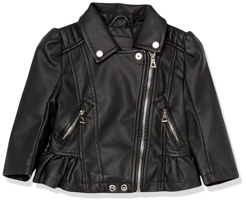Urban Republic Girls Faux Leather Moto Jacket, Black
