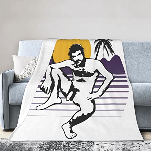 Tom Selleck Blanket Ultra-Soft Micro Fleece Blanket Warm Cozy Plush Bed Blanket Lightweight Sofa Throw Blanket