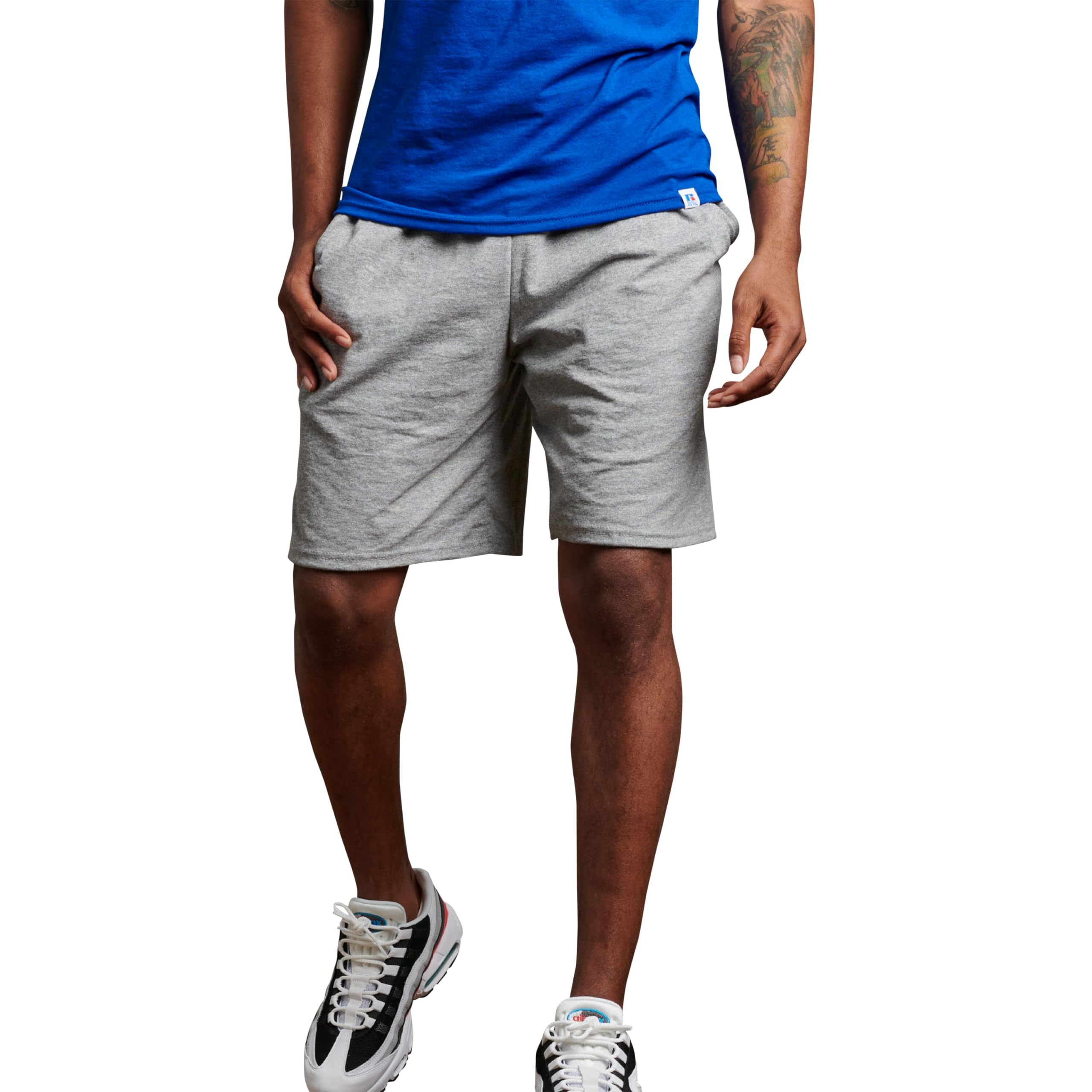 Russell Athletic Mens Cotton & Jogger with Pockets Short, Basic Cotton - Oxford, 3X-Large US